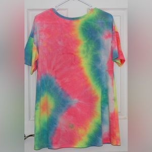 Tops | Keyhole Tie Dye Print Top | Poshmark